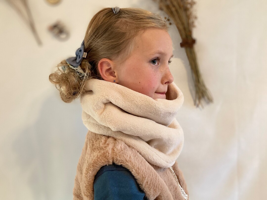 Kids Snood, Neckwarmer, Infinity Scarf, Faux Fur, Snuggle Fleece ...