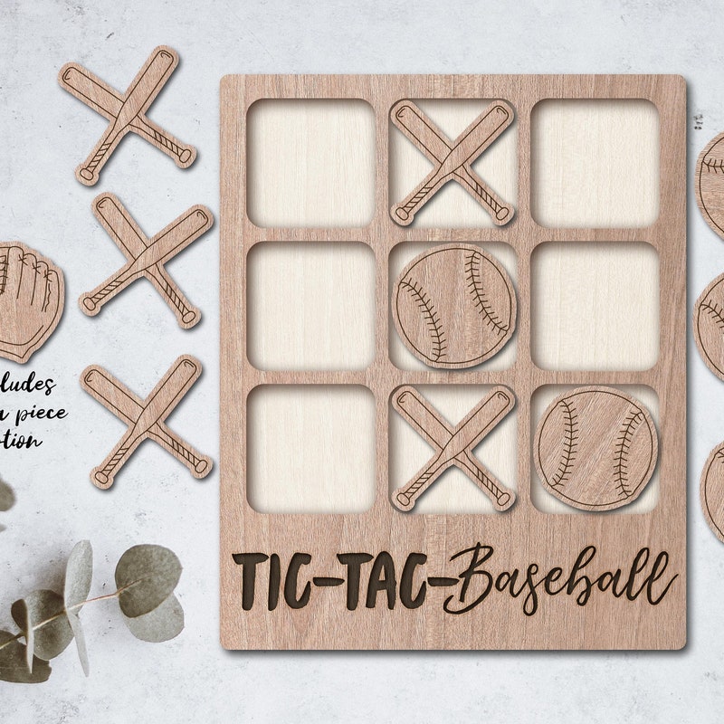 Baseball Tic Tac Toe - Etsy