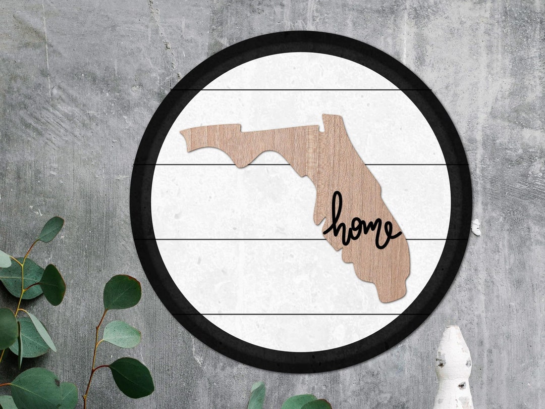 Florida Shiplap Sign Laser Cutting File INSTANT DOWNLOAD Svg Pdf Ai ...