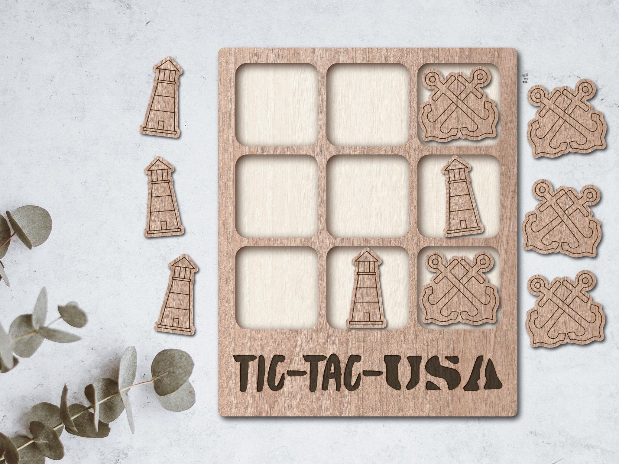 Military Bundle Laser File Tic Tac Toe Table Game INSTANT DOWNLOAD Svg ...