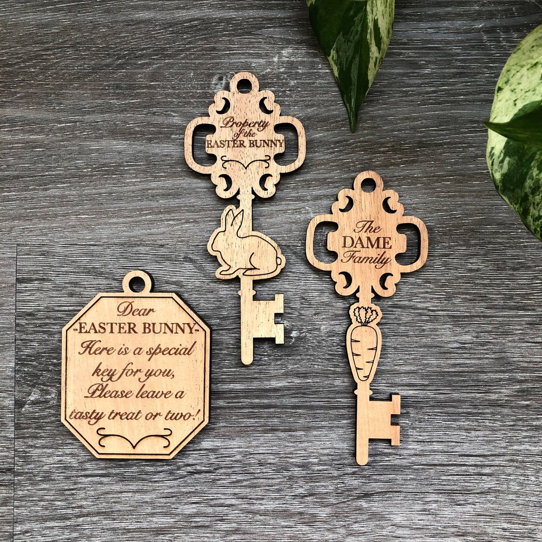 Easter Bunny Magic Key Laser File - INSTANT Download Svg Pdf Ai ...