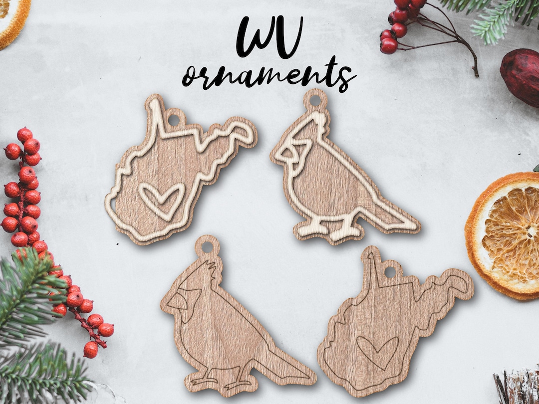 WEST VIRGINIA Ornament Laser File - INSTANT Download - Svg Dxf Ai ...