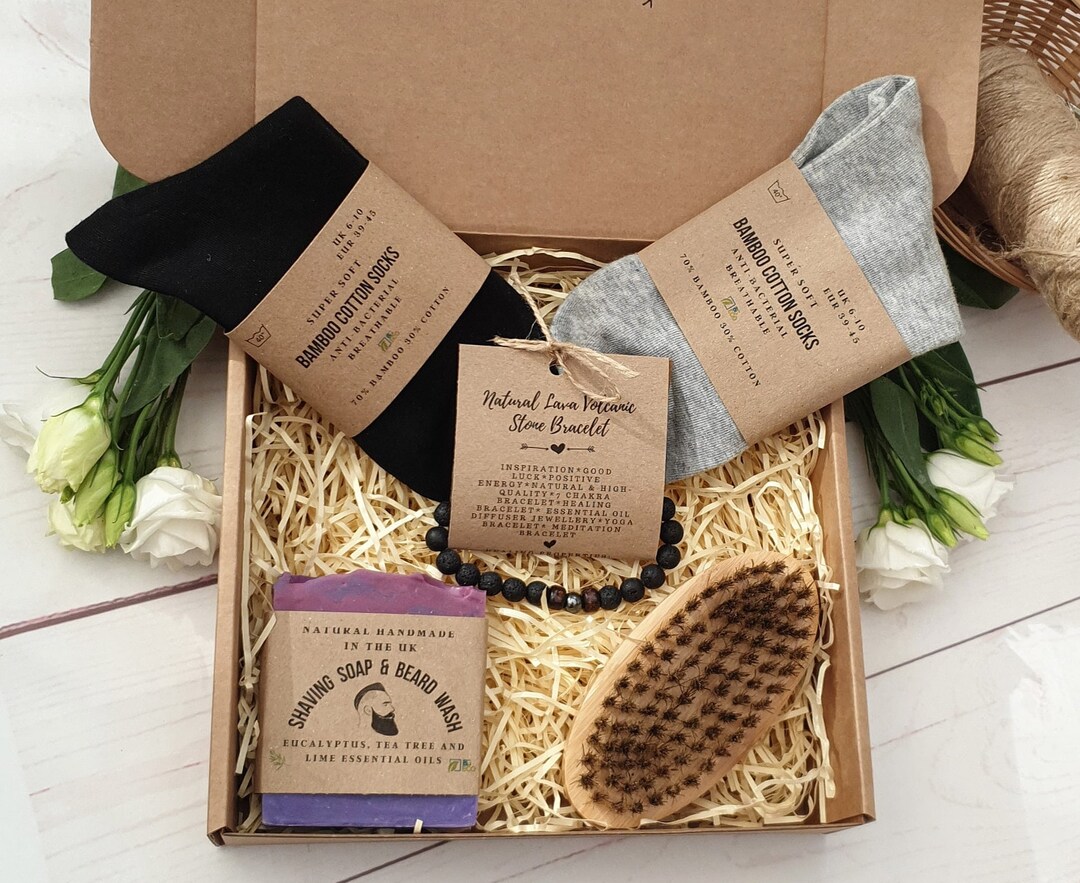 Eco Friendly Gift Box for Him. Men's Beard Grooming Gift Set ...