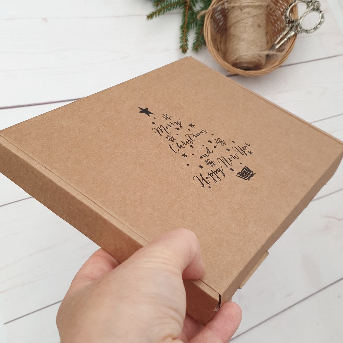 Empty Christmas Gift Box. Mini Small Medium Cardboard Postage - Etsy