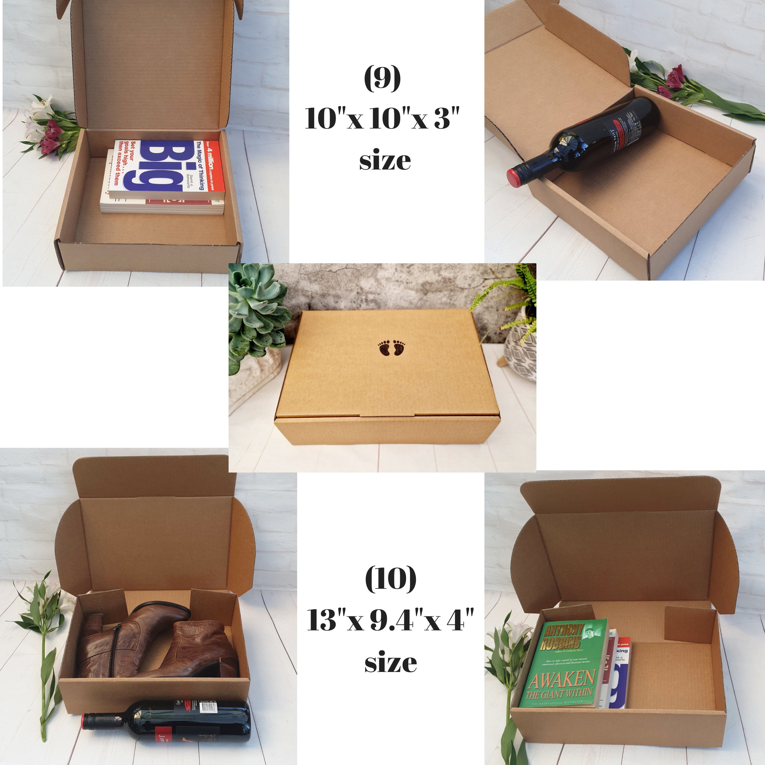 Empty Gift Box With Baby Feet. Pregnancy Gift Box. Small, Medium ...