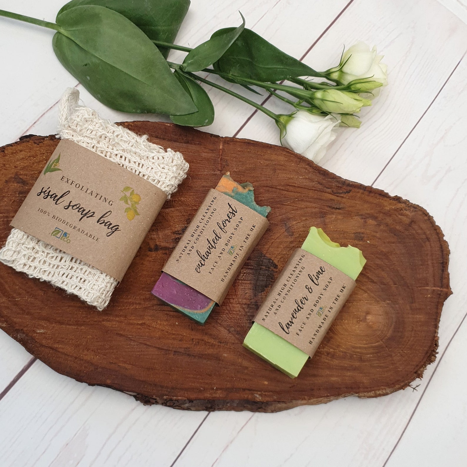 Birthday Soap Gift Set Box for Her. X2 Half UK Handmade Soap/50g ...