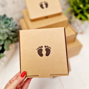 Empty Gift Box With Baby Feet. Pregnancy Gift Box. Small, Medium ...