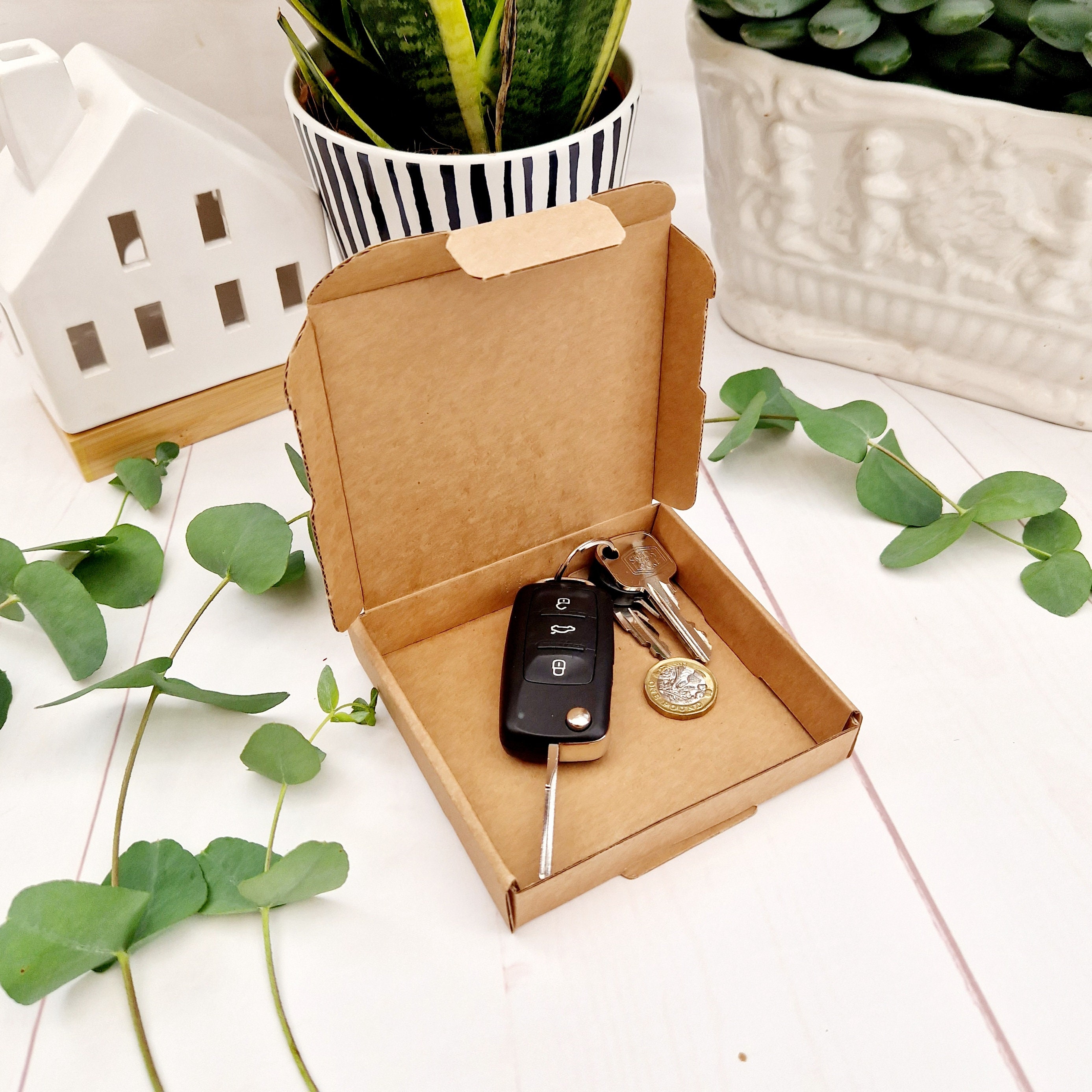 Mini Empty Gift Box With Heart. Simple & Small 15 X105 X 23mm Paper Box ...