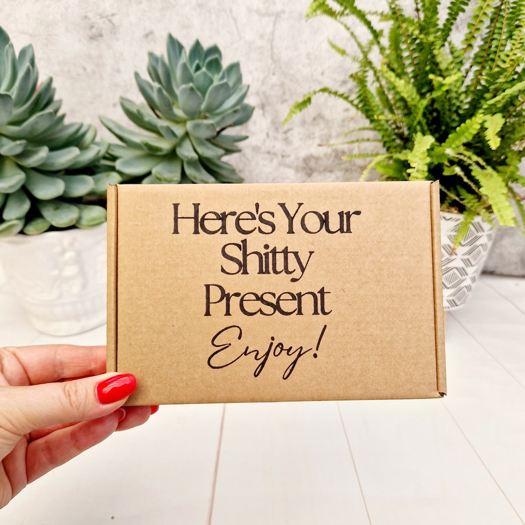Funny, Humorous Empty Kraft Gift Box Party, Office, Birthdays ...