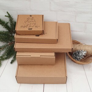 Empty Christmas Gift Box. Mini Small Medium Cardboard Postage - Etsy