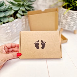 Empty Gift Box With Baby Feet. Pregnancy Gift Box. Small, Medium ...