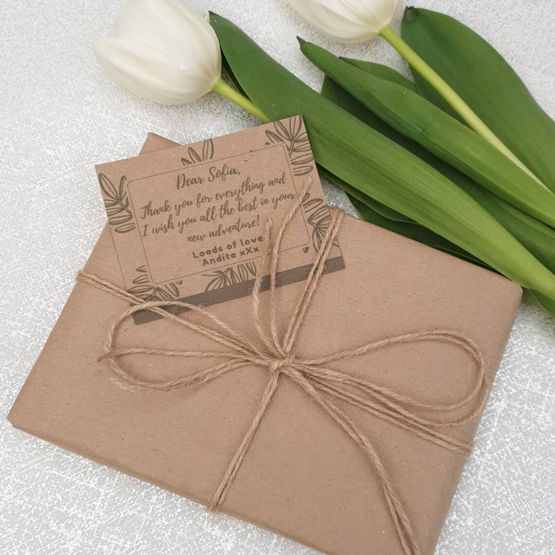 Congratulations Eco Friendly Gift Box. X2 Half UK Handmade Soap/50g ...