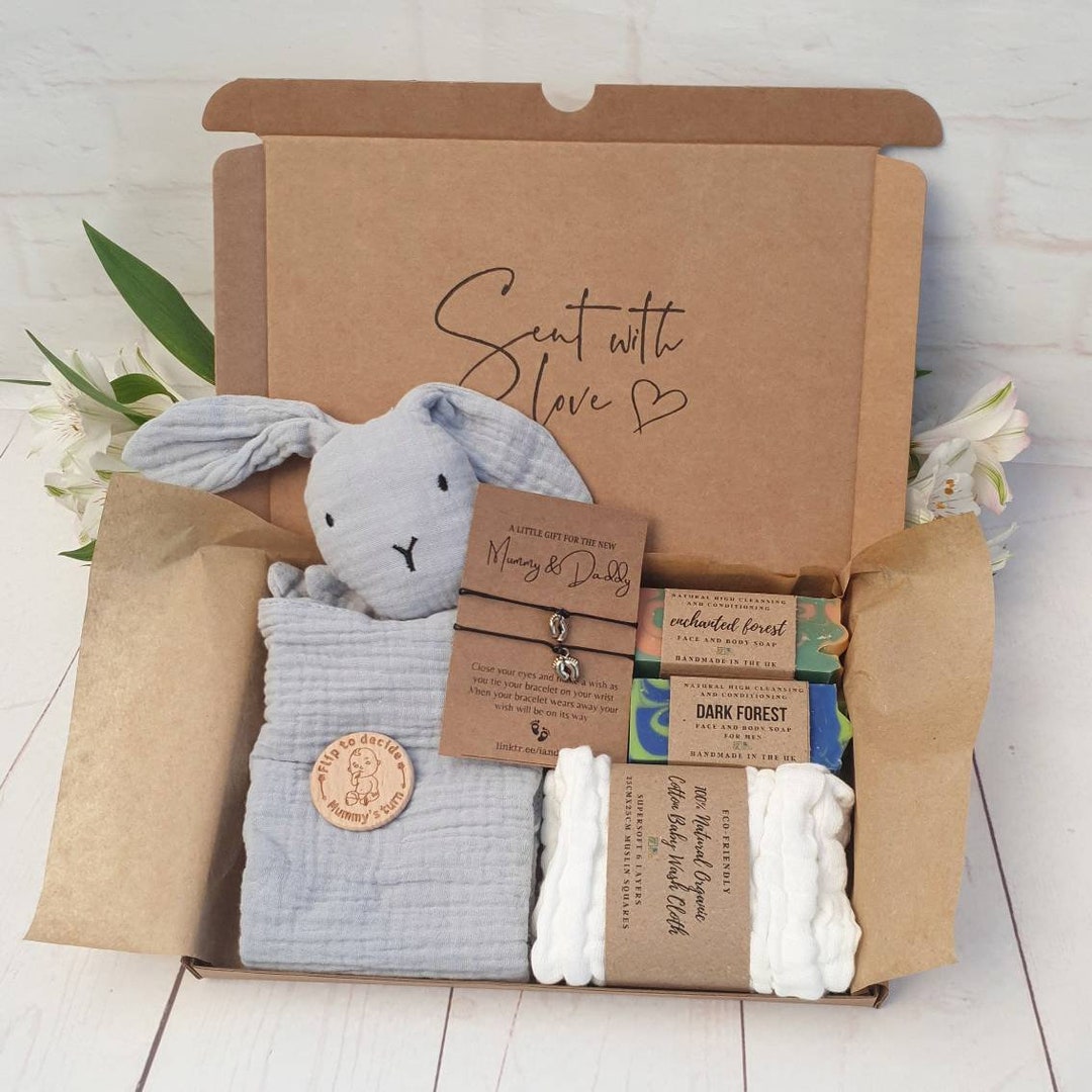 New Parents and Unisex Baby Gift Box. Baby Shower Eco Friendly - Etsy