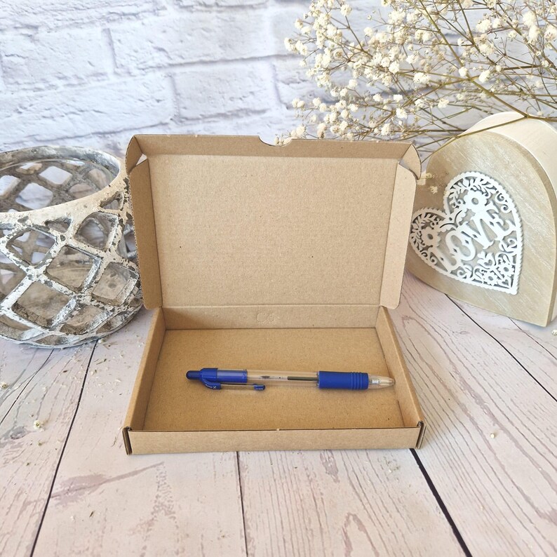 Best Wishes - Empty Kraft Gift Box. Royal Mail Large Letter Brown ...