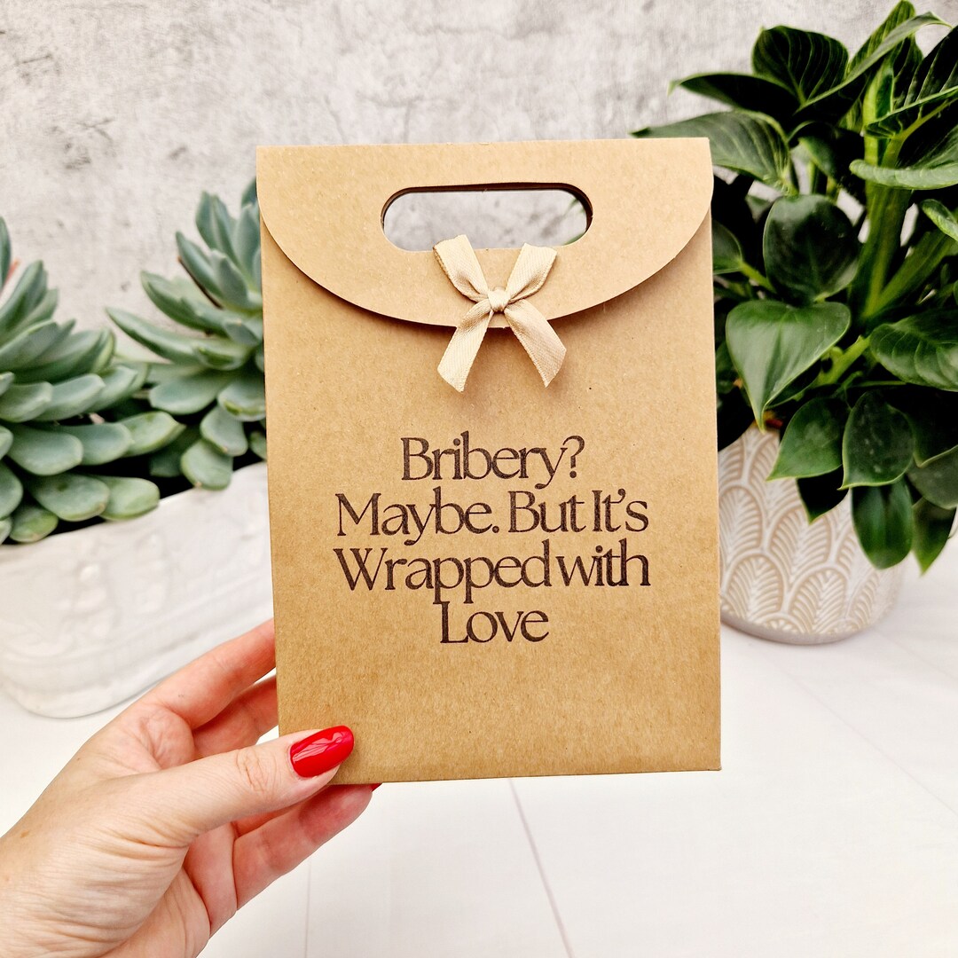 Funny Paper Thank You Gift Bag. Humorous Paper Gift Bag for Apology ...
