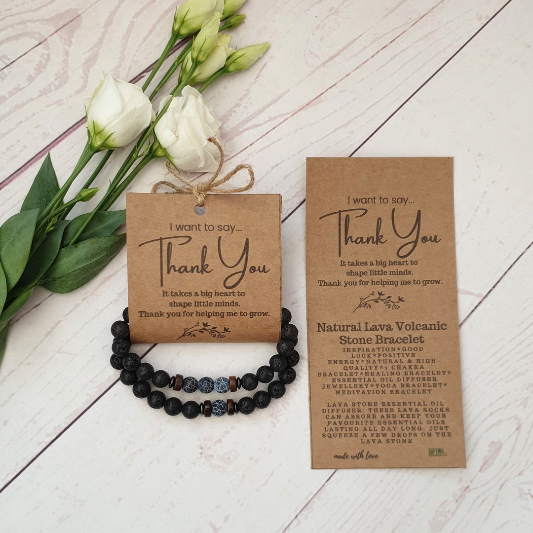 Thank You Gift for Teachers. Set of 2 Natural Lava Volcanic Stone ...
