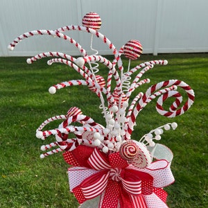 Christmas Tree Topper, Candy Tree Topper, Peppermint Tree Topper, Candy ...