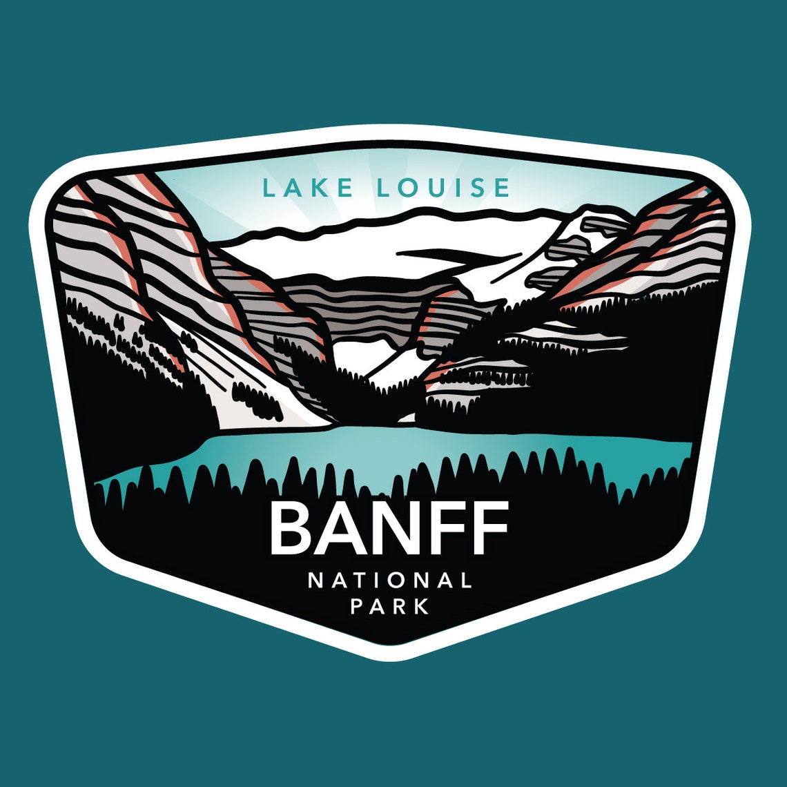 Banff National Park Sticker Lake Louise - Etsy