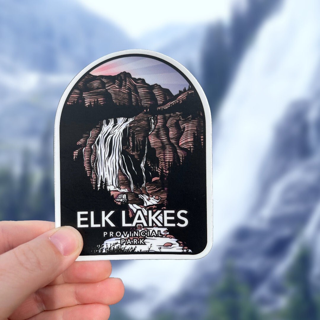 Elk Lakes Provincial Park Sticker Petain Falls - Etsy