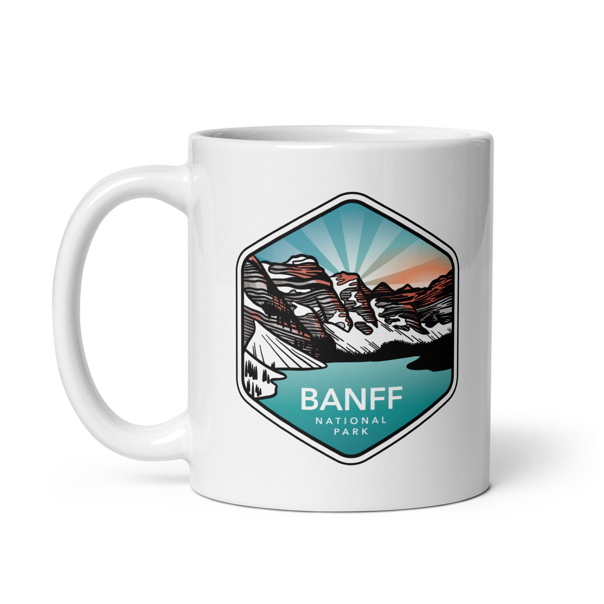 Banff National Park Mug | Moraine Lake Microwave-safe Ceramic Mug - Etsy