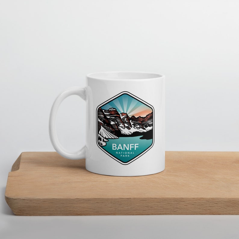 Banff National Park Mug | Moraine Lake Microwave-safe Ceramic Mug - Etsy