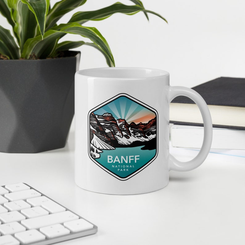 Banff National Park Mug | Moraine Lake Microwave-safe Ceramic Mug - Etsy