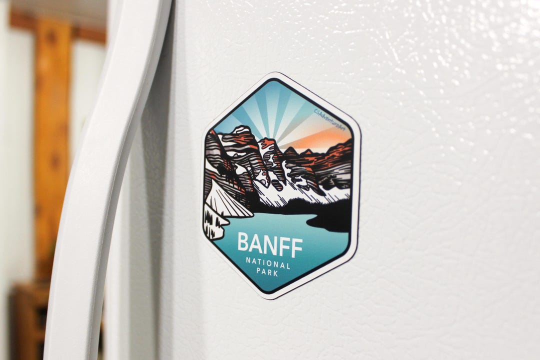 Banff National Park Magnet: Moraine Lake Travel Keepsake - Etsy UK