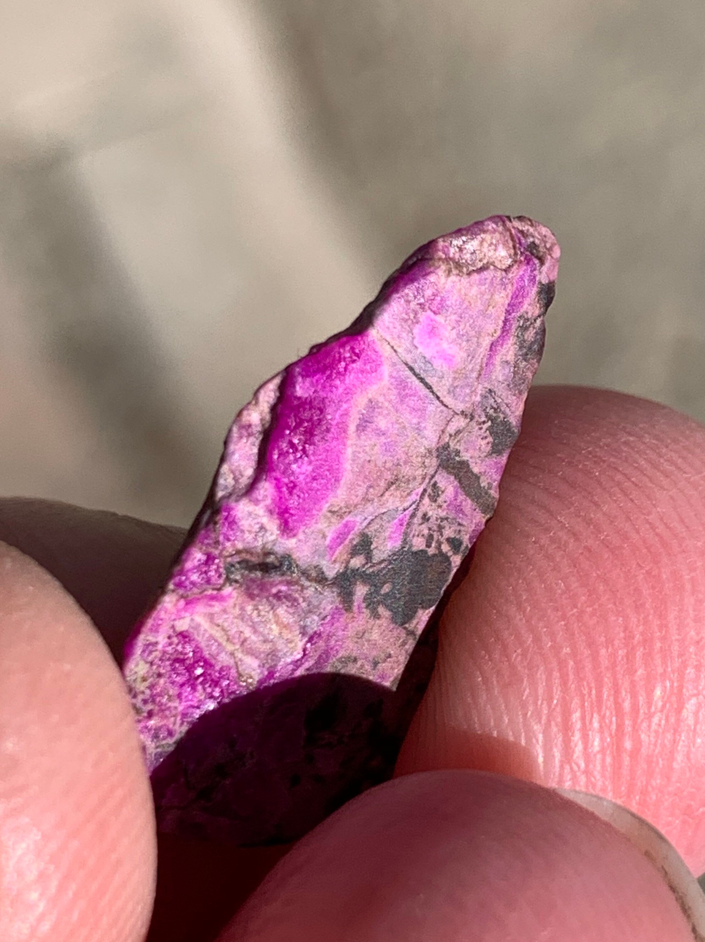 Bright Pink Sugilite and Bustamite Rough 7.3 carats Wessels | Etsy