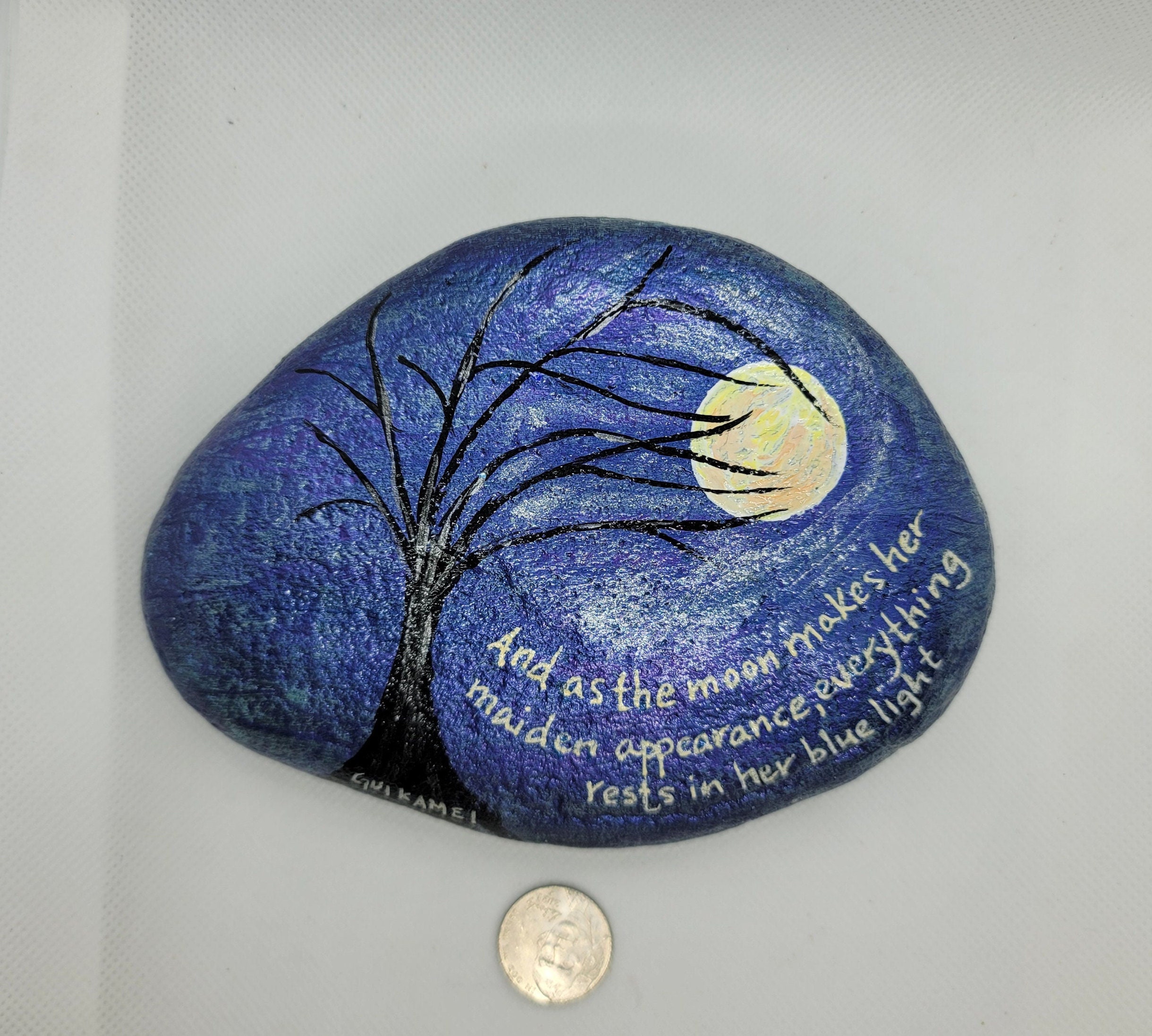 Memorial Garden, Harvest Moon Rock, Autumn Rock, Painted Rock ...