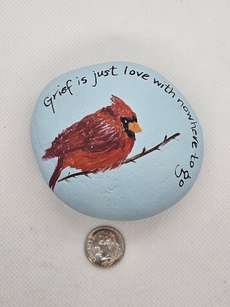 Memorial Garden, Sympathy Rock, Cardinal Rock, Painted Rock, Memorial ...