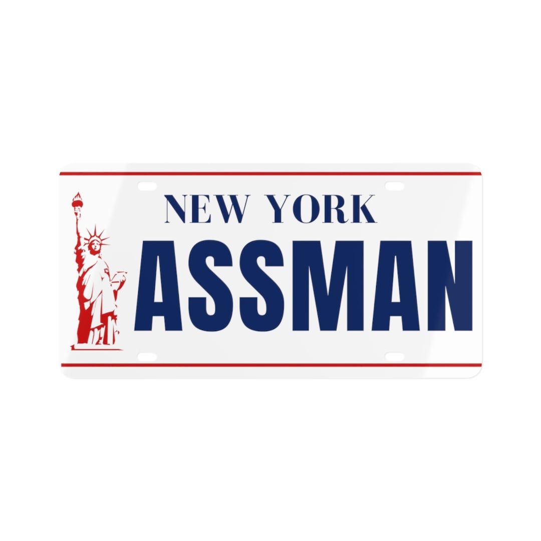 Seinfeld ASSMAN License Plate - Etsy