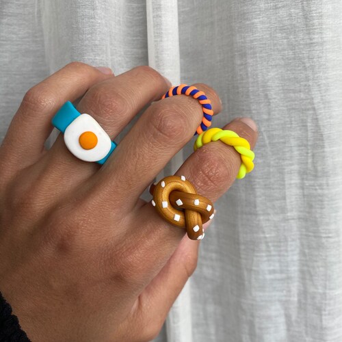 KYLIE Polymer Rings - Etsy