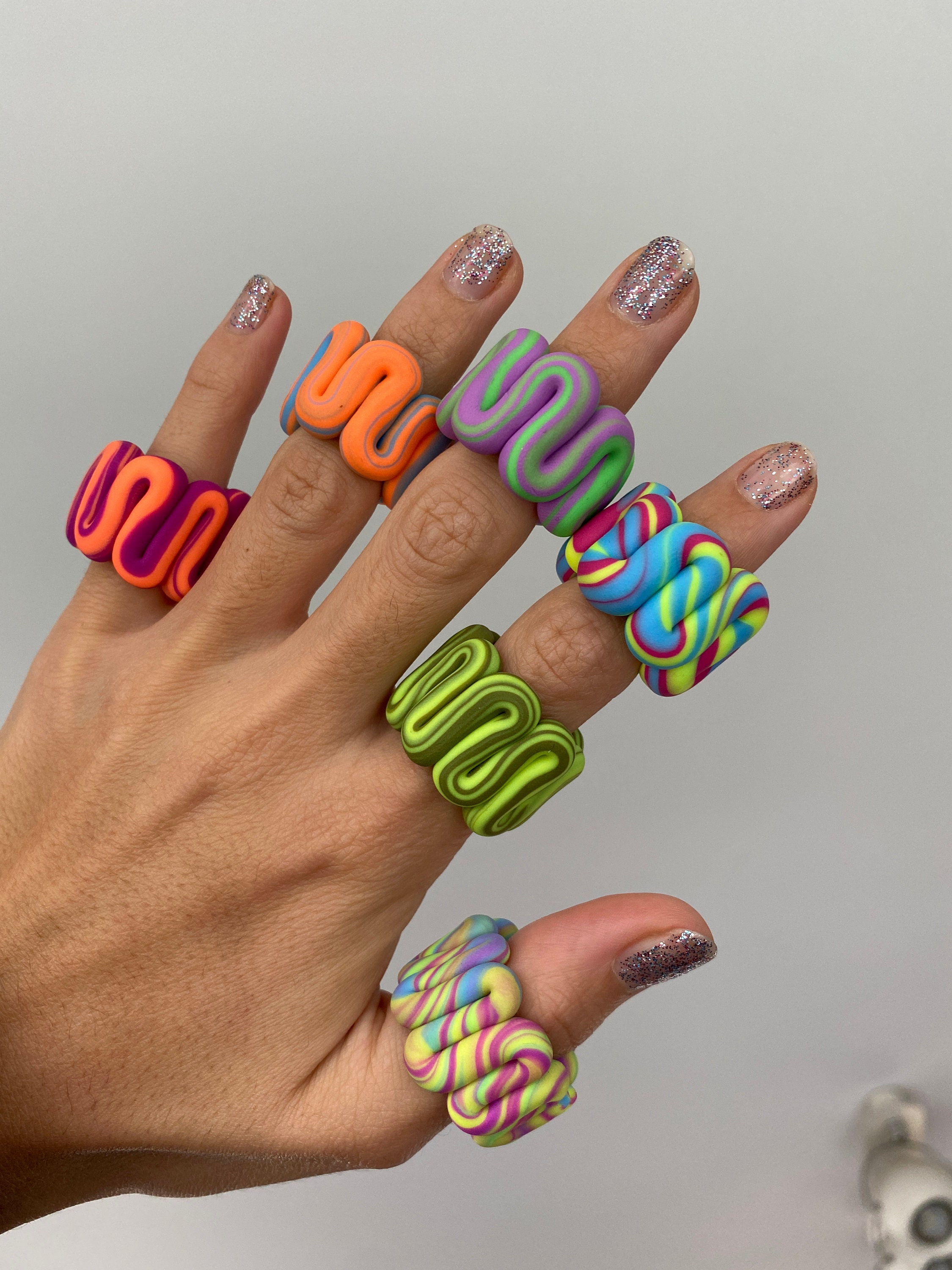 SERPENT Polymer Rings - Etsy Canada