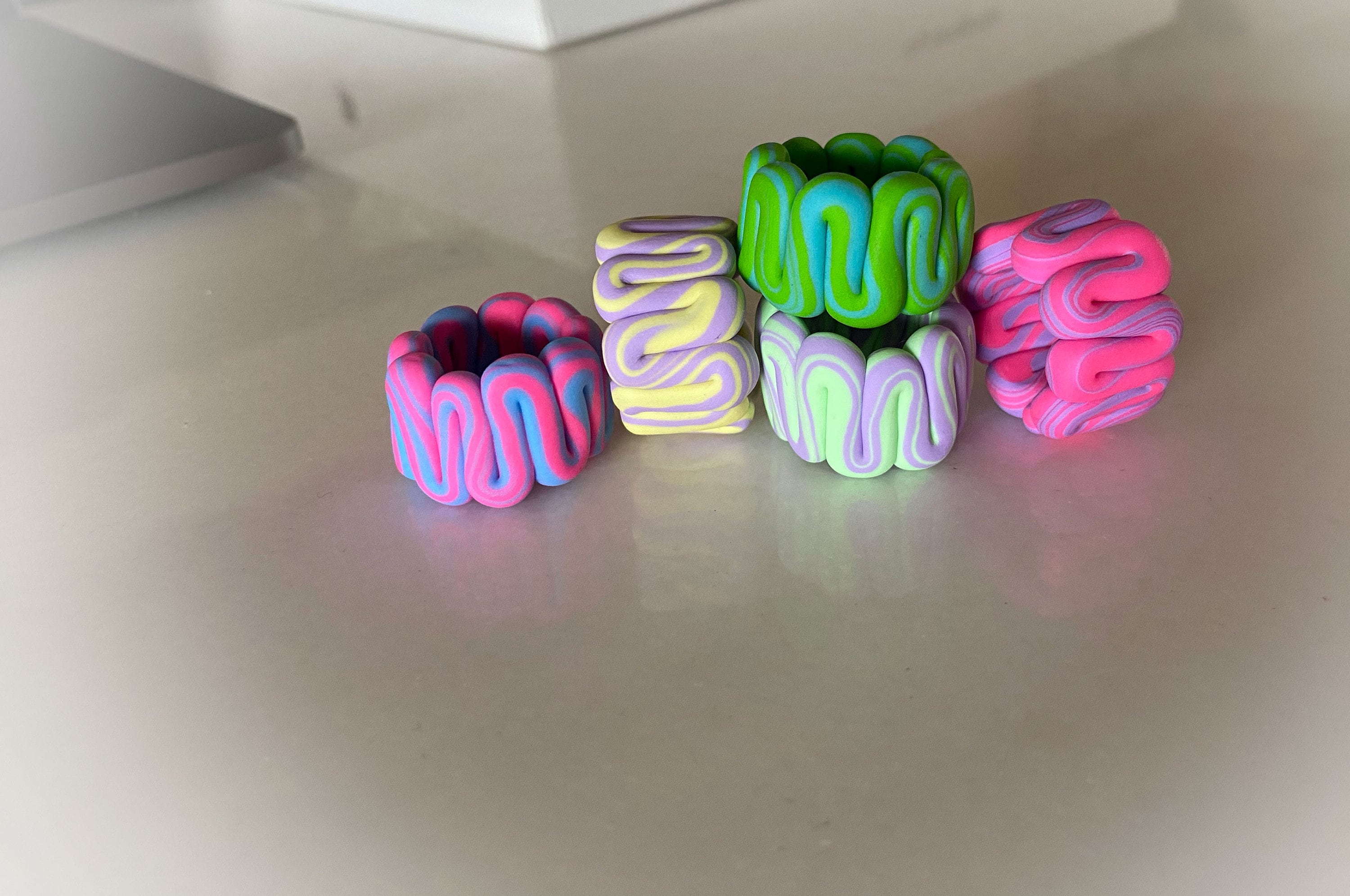 SERPENT Polymer Rings - Etsy Canada