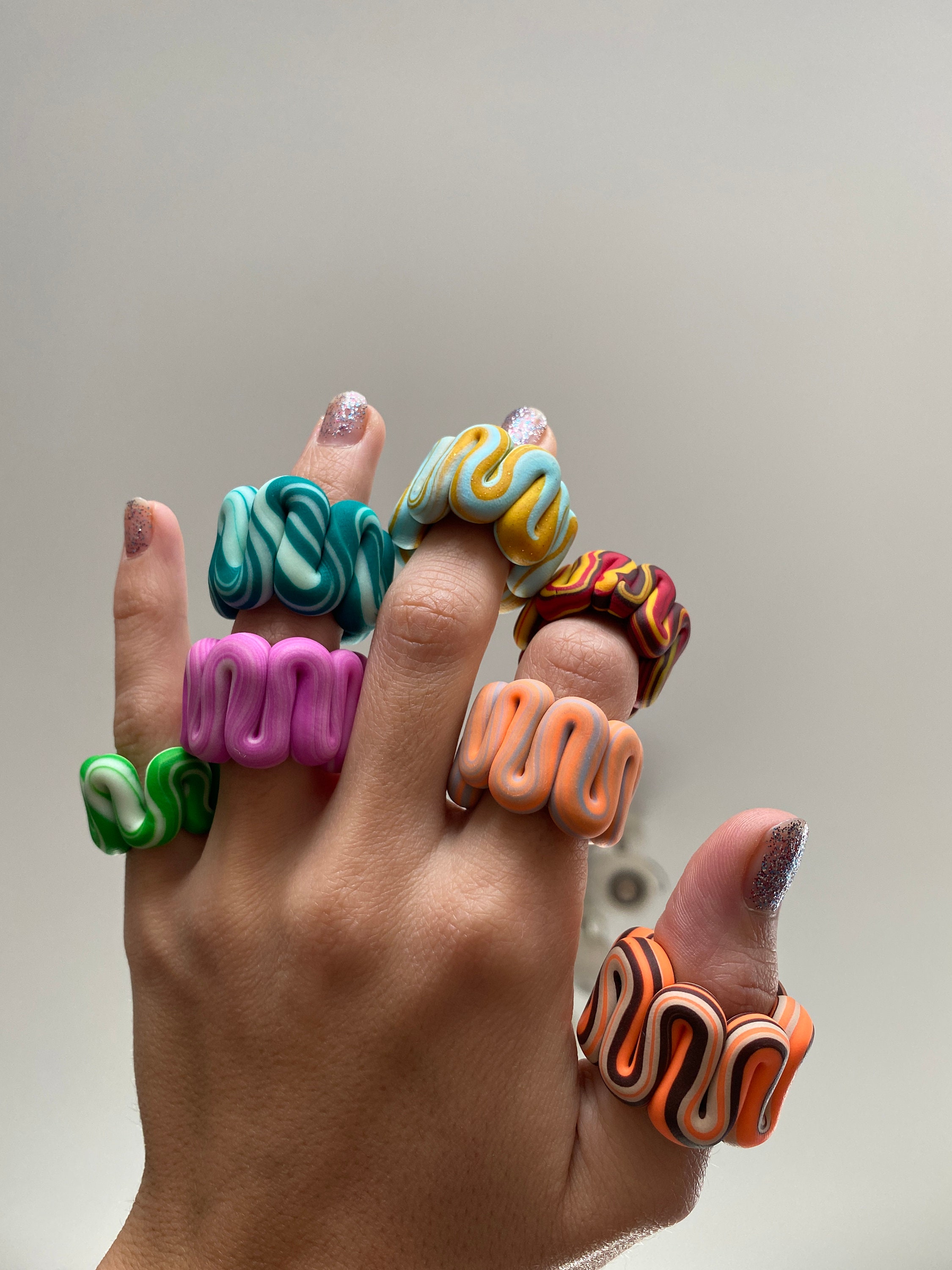 SERPENT Polymer Rings - Etsy Canada