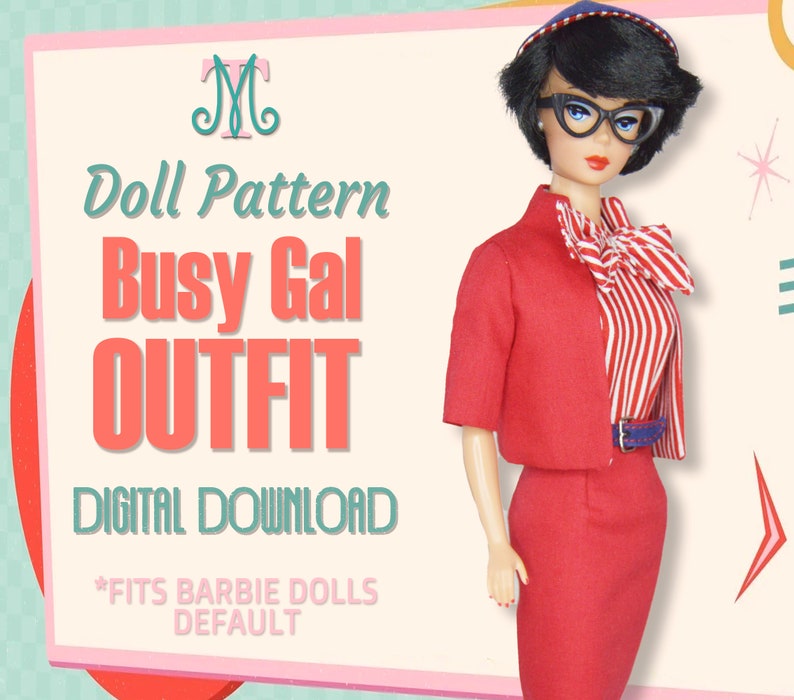 Busy Gal Inspired DIGITAL Pattern Download Doll Clothes for Vintage ...