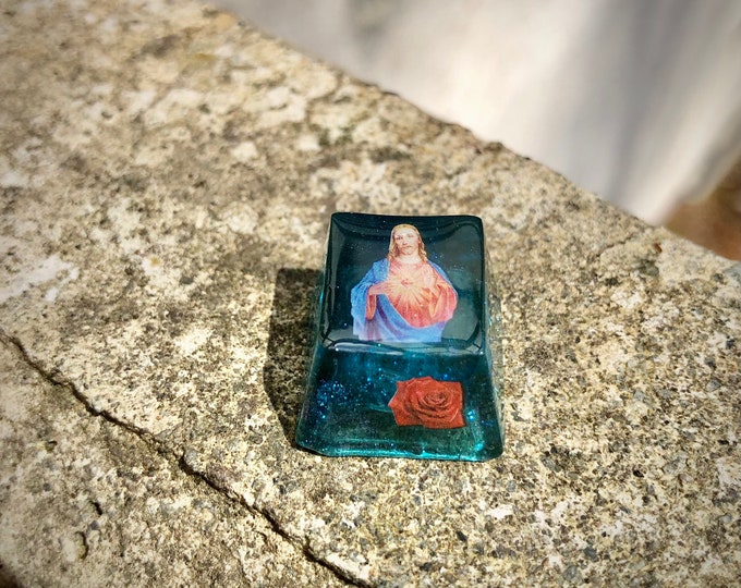 Jesus Christ Keycap (ocean Color) - Etsy