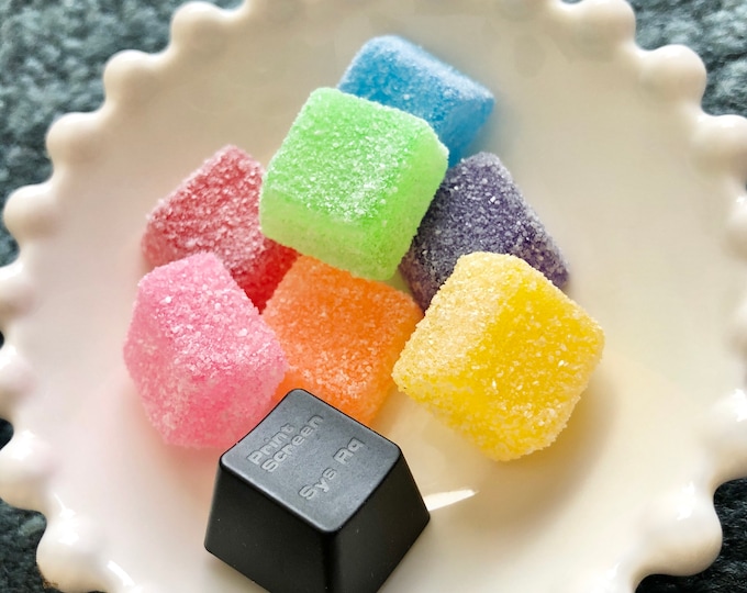 Sugar Coated Sour Candy Keycap (set of Two) - Etsy