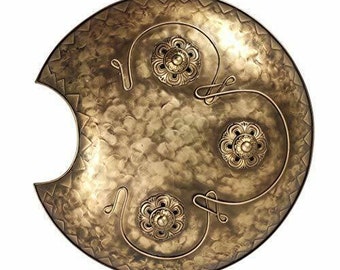 Replica Greek Shield Larp Shield Ancient Warrior Shield Metal Sculpture ...