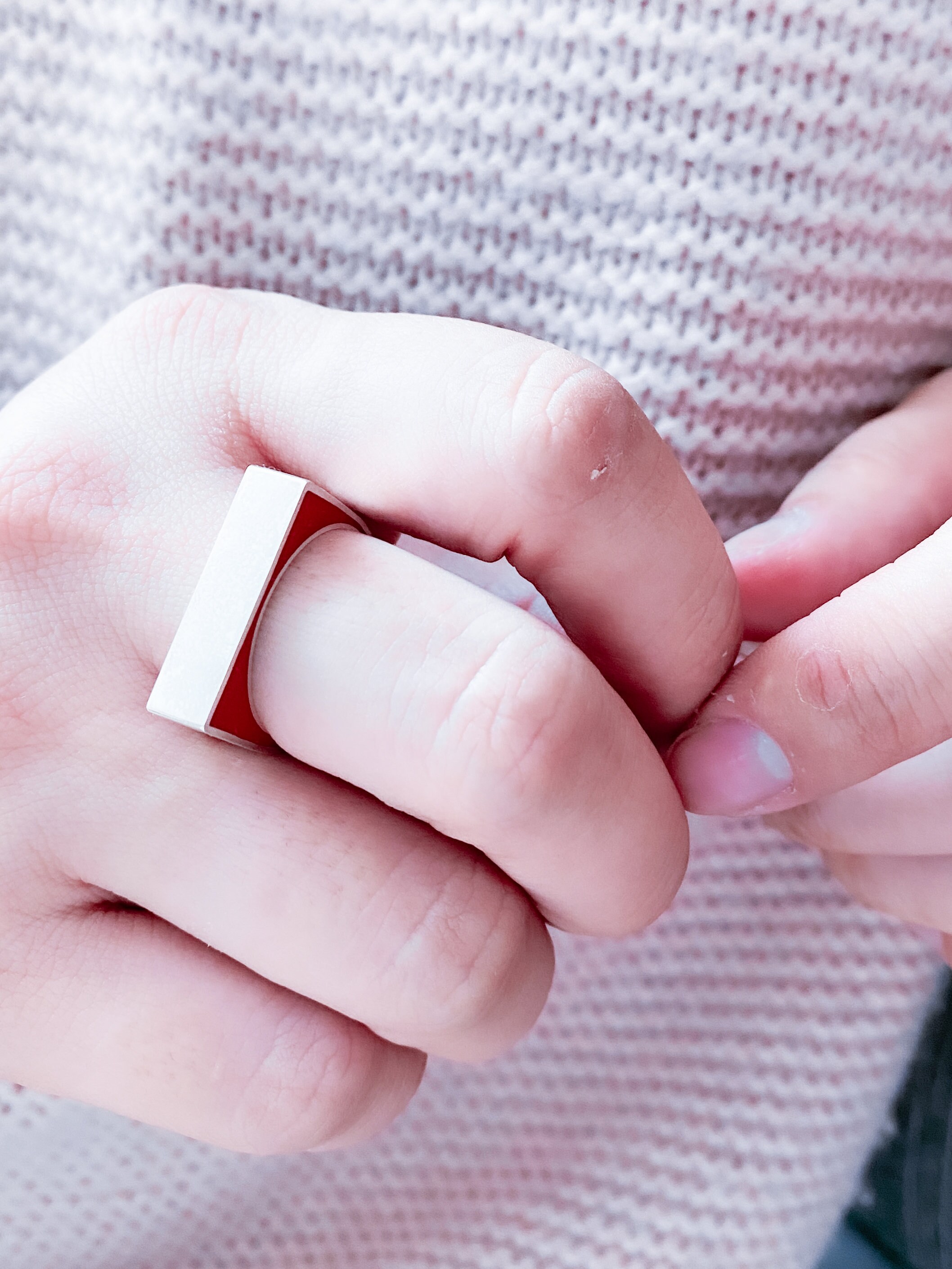 925silver RING With Color Enamel Inside - Etsy