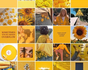 Summer Yellow Collage Kit | Etsy