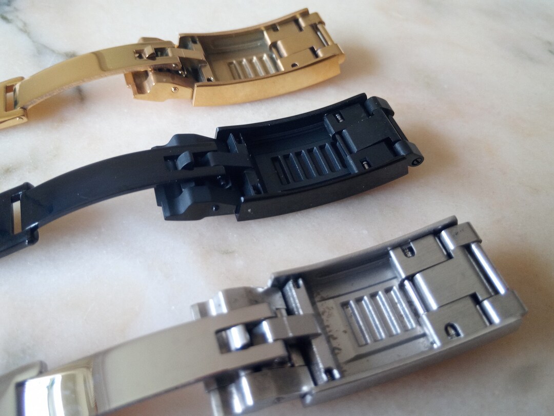 Gold Replacement 9/9mm Glide Lock Clasp/buckle Fits DAYTONA GMT ...