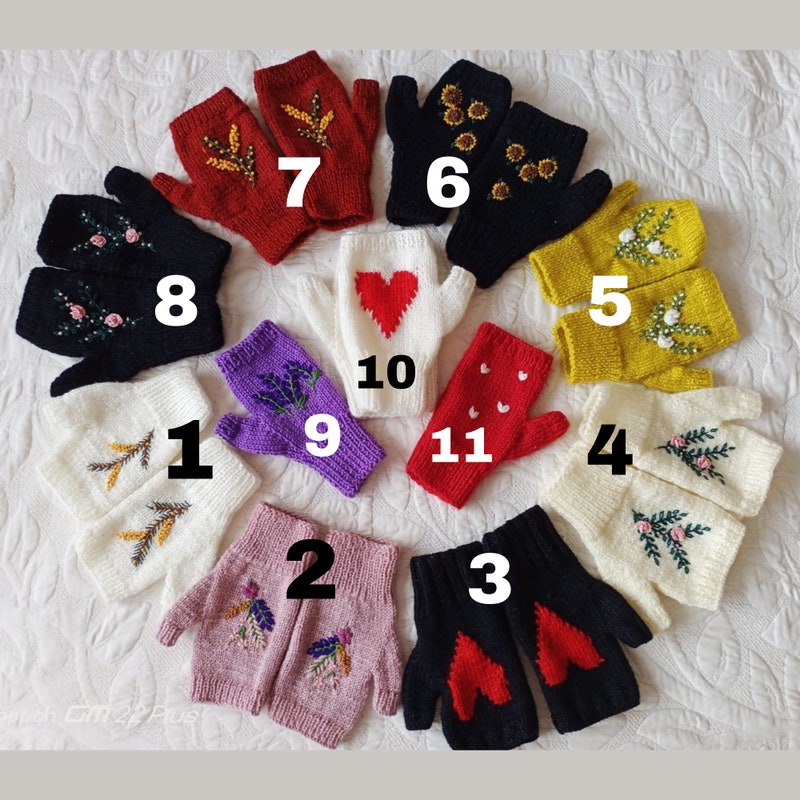 Embroidered Gloves - Etsy