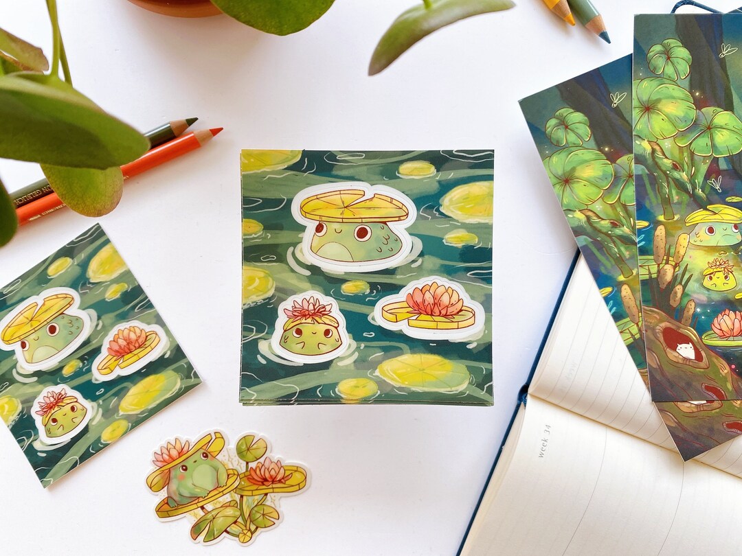 Frogs Stickersheet | Matte Vinyl Stickersheet | Laptop Sticker ...