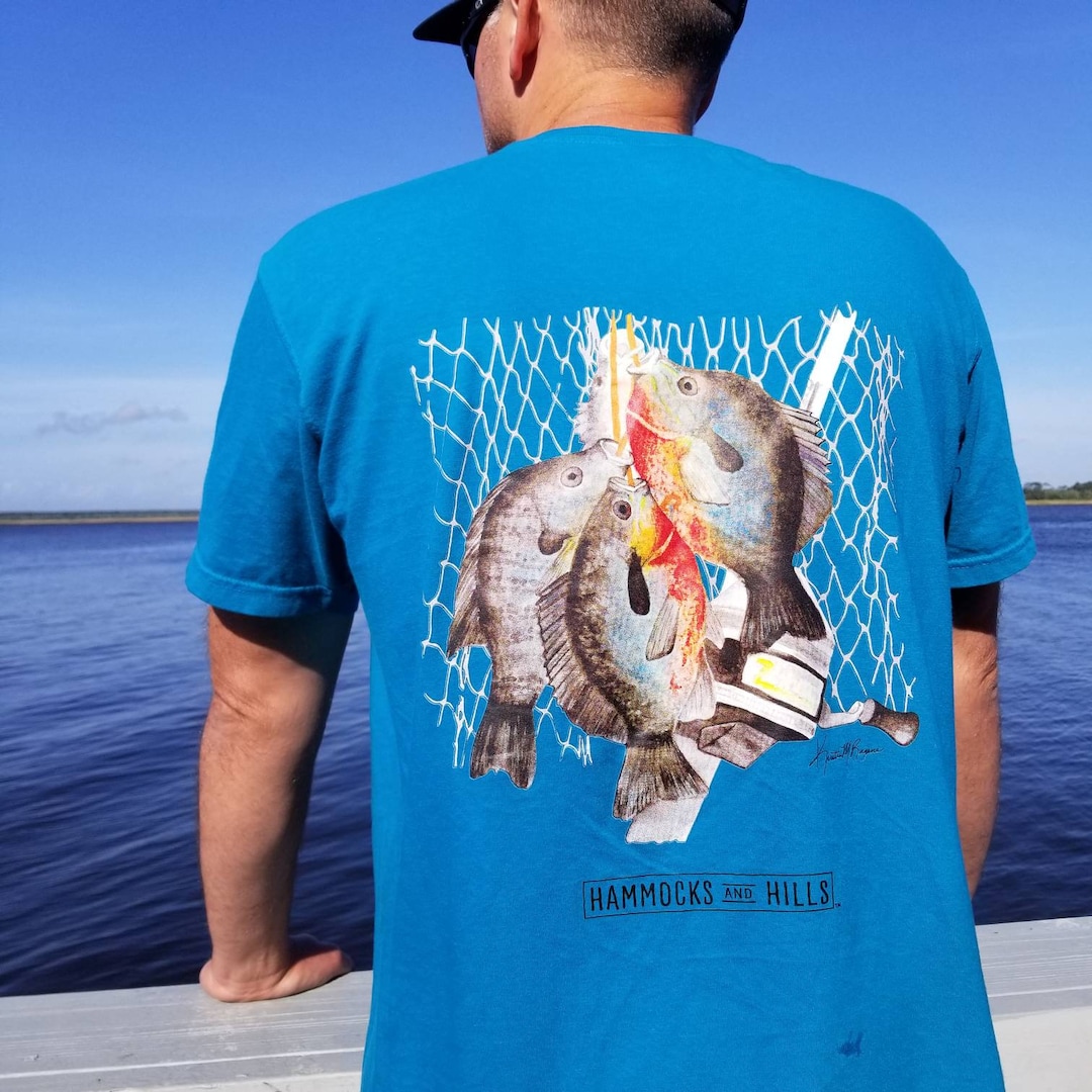 Redbelly Stringer Tee: Red Belly Fish Shirt With Florida Rivers ...