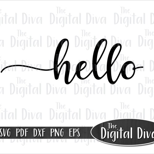 Hello SVG Home Decor Svg Png Eps Dxf Cricut Family - Etsy