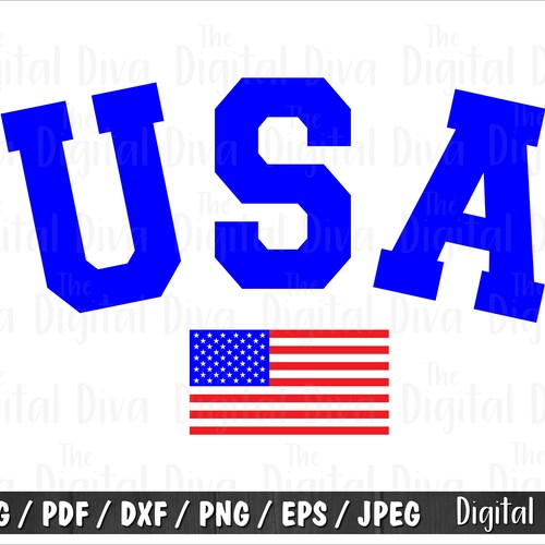 American Flag PNG Design USA Flag PNG 4th of July Png - Etsy