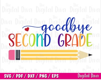 Goodbye 2nd Grade Png - Etsy