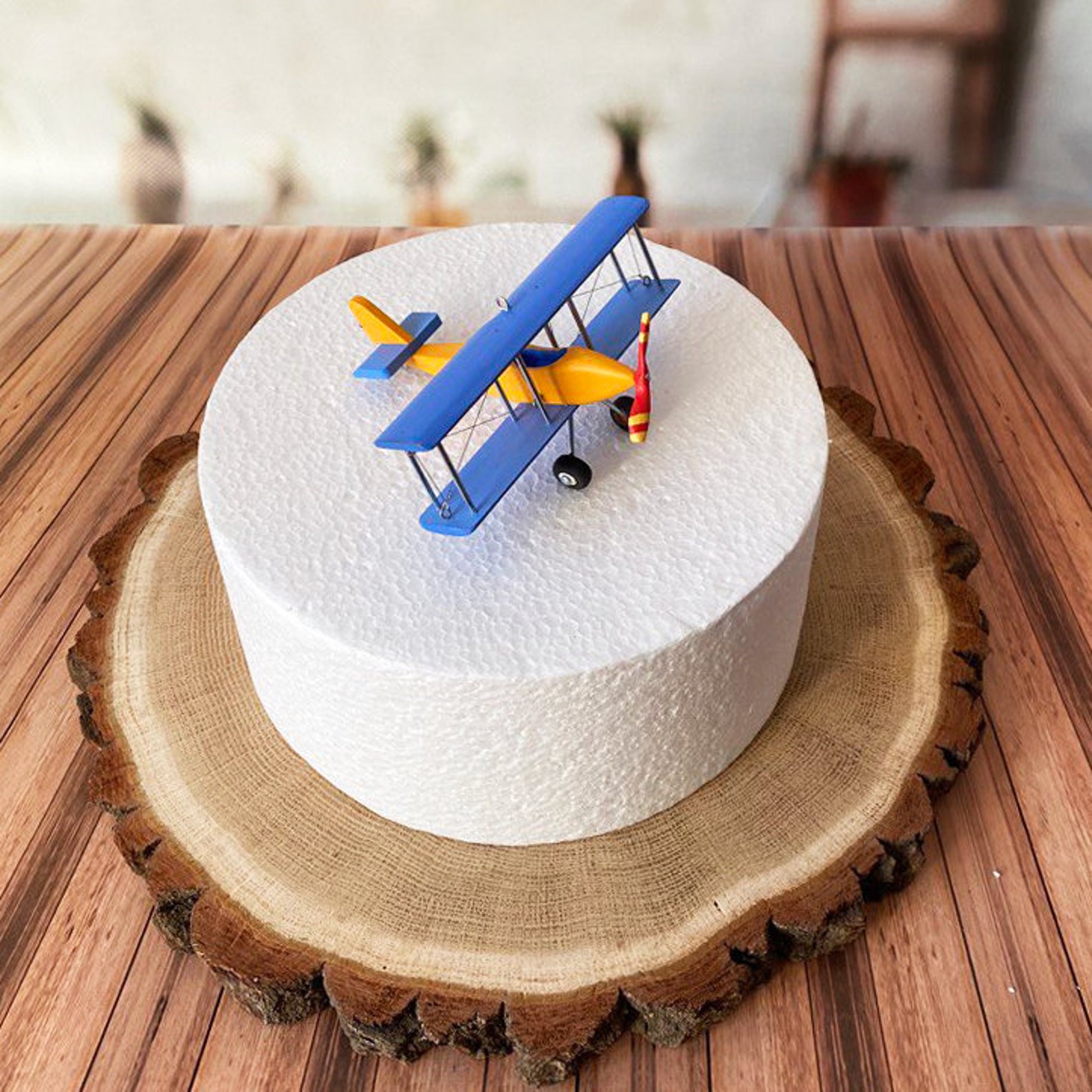 Airplane Cake Topper Wooden Plane Aircraft Cake Decoration | Etsy