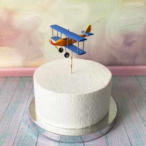Cake Topper Airplane Birthday, One, Aviator, Pilot Aircraft Theme Party ...